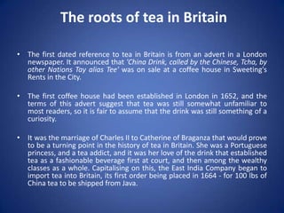 British people and the tea | PPTX