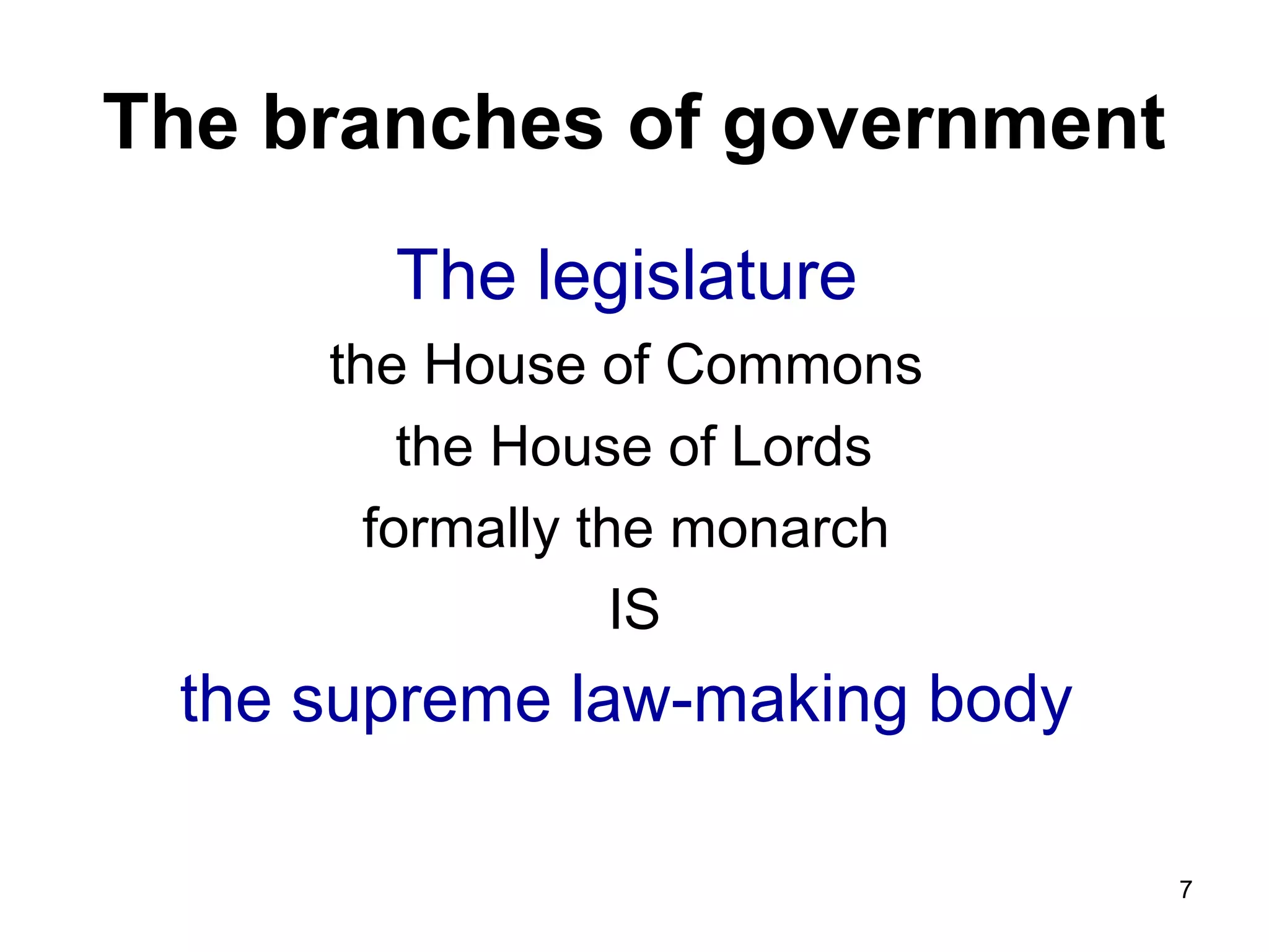 British political system | PPT