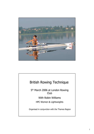 British rowing technique slides | PDF