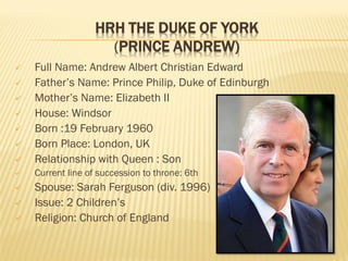 List of Current Member's of Brithish Royal Family | PDF