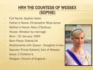 List of Current Member's of Brithish Royal Family | PDF