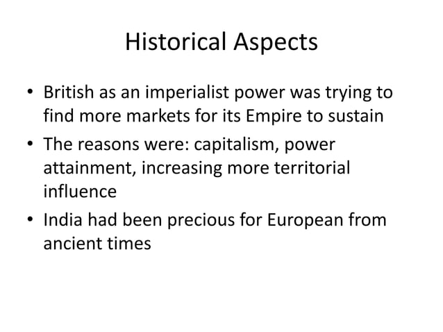 British rule in subcontinent | PPTX