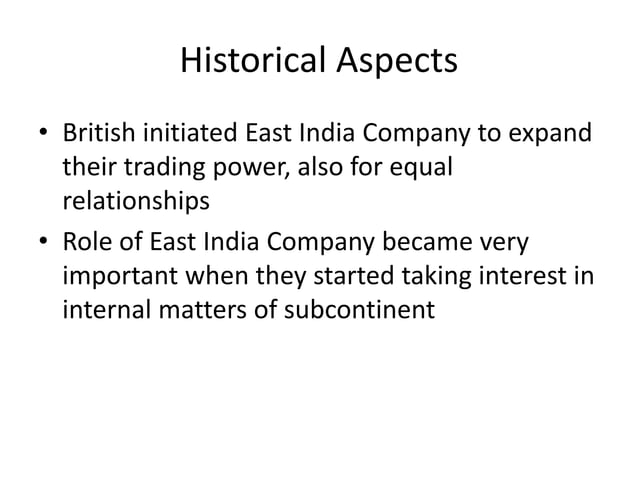 British rule in subcontinent | PPTX