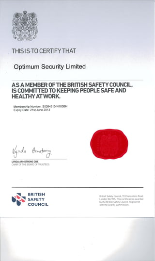 British Safety Council | PDF