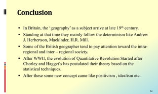 British school of geography | PPTX