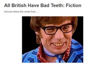 Most Common British stereotypes | PPT