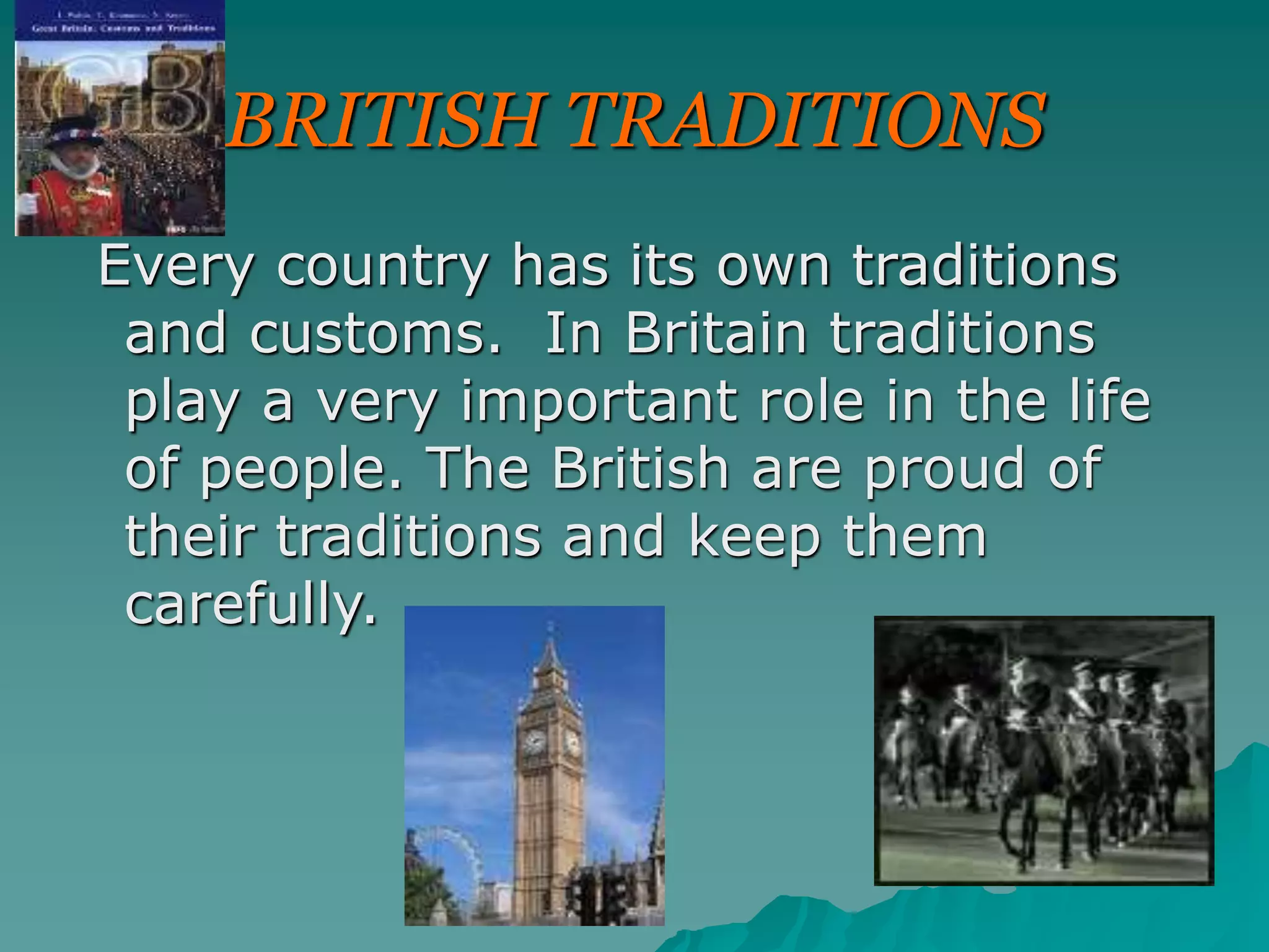 British traditions and customs | PPT | Desserts and Baking | Food & Drink