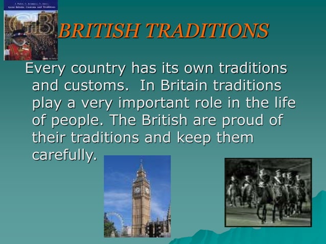 British traditions and customs | PPT | Desserts and Baking | Food & Drink