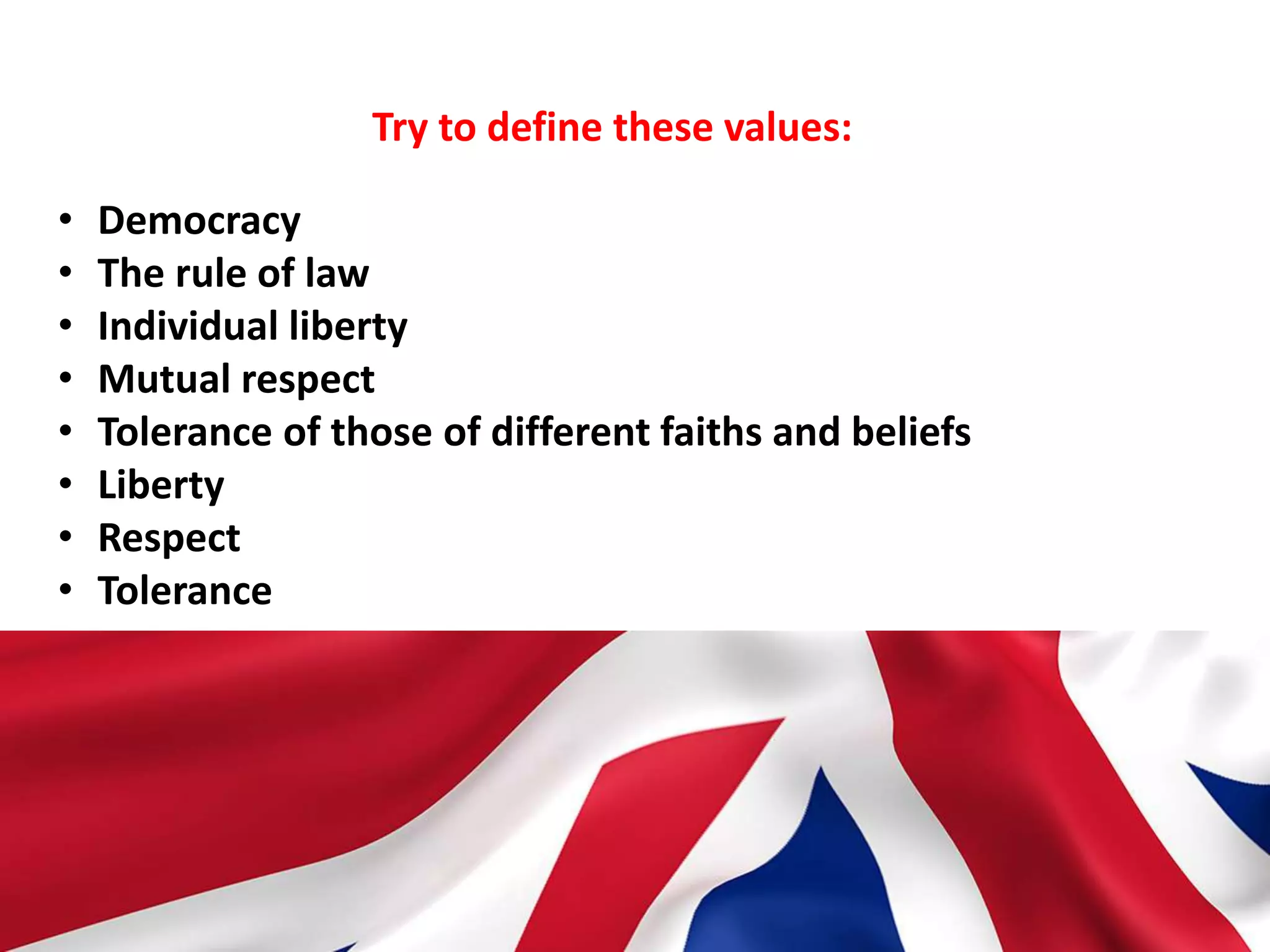 British Values - lesson plan | PPTX