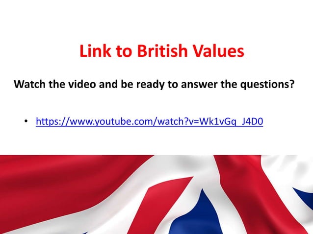 British Values - lesson plan | PPT