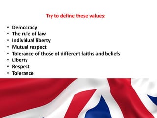 British Values - lesson plan | PPT
