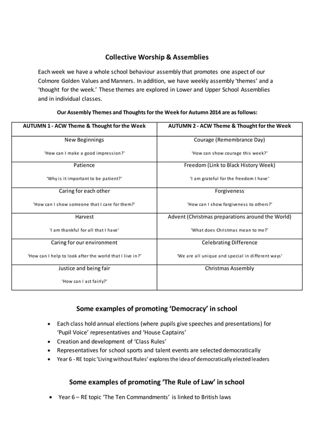 British Values Pdf