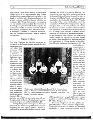 British women chemists and world war 1 | PDF