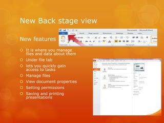 Britney griffin 10 new features of power point 2010 | PPTX | Operating Systems | Computer ...