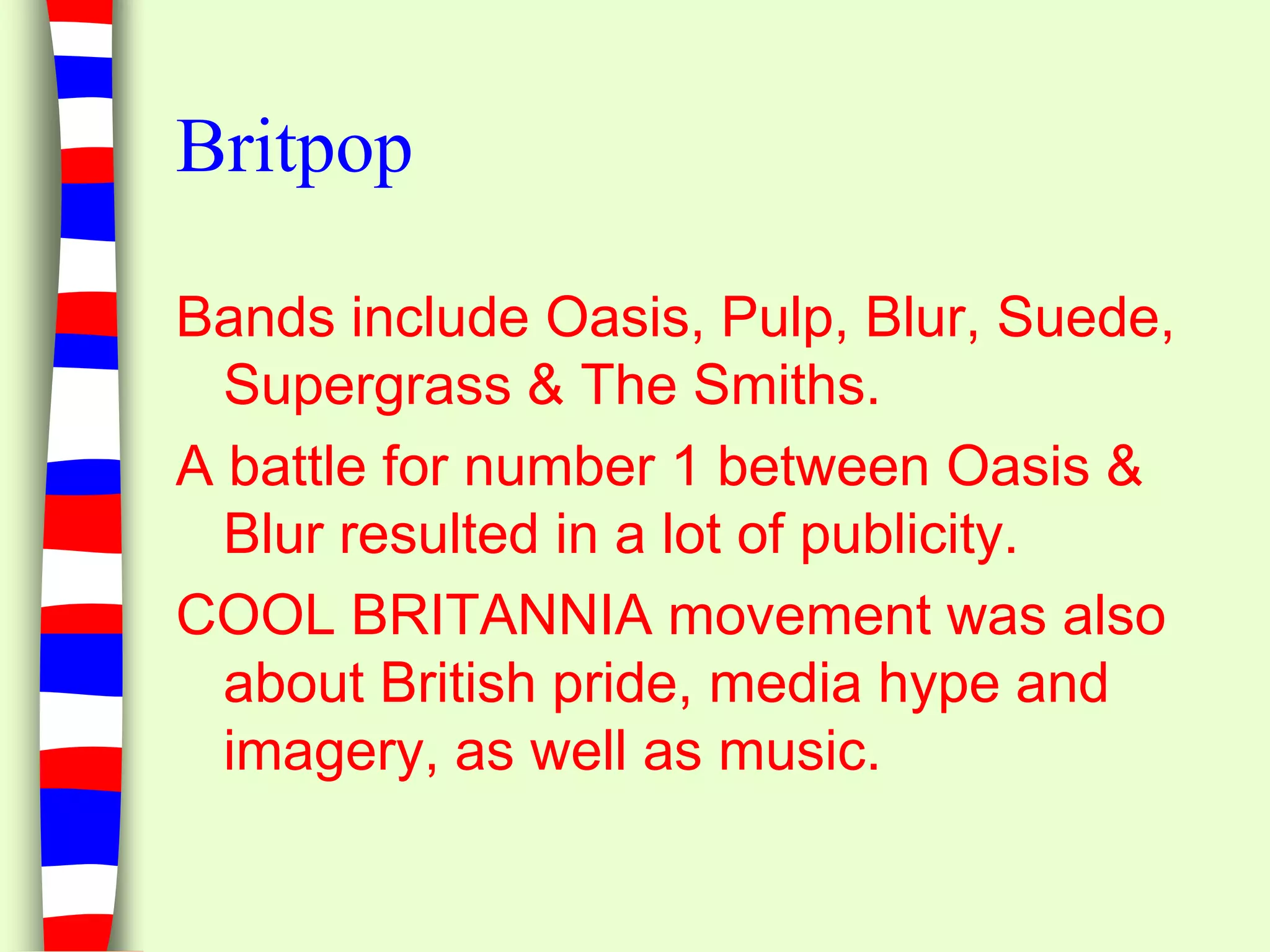 Britpop Powerpoint | PPTX