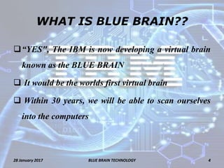 BLUE BRAIN TECHNOLOGY | PPTX | Brain and Nervous System Disorders ...