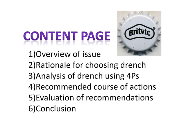 Case Presentation on Britvic PLC | PPTX