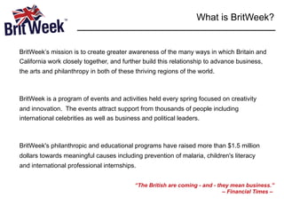 Britweek block party music festival 2013 | PDF