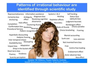 Bri williams behavioural economics - 2012 | PDF