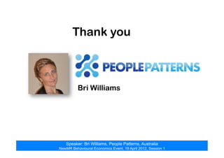 Bri williams behavioural economics - 2012 | PDF