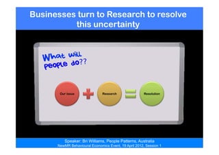 Bri williams behavioural economics - 2012 | PDF