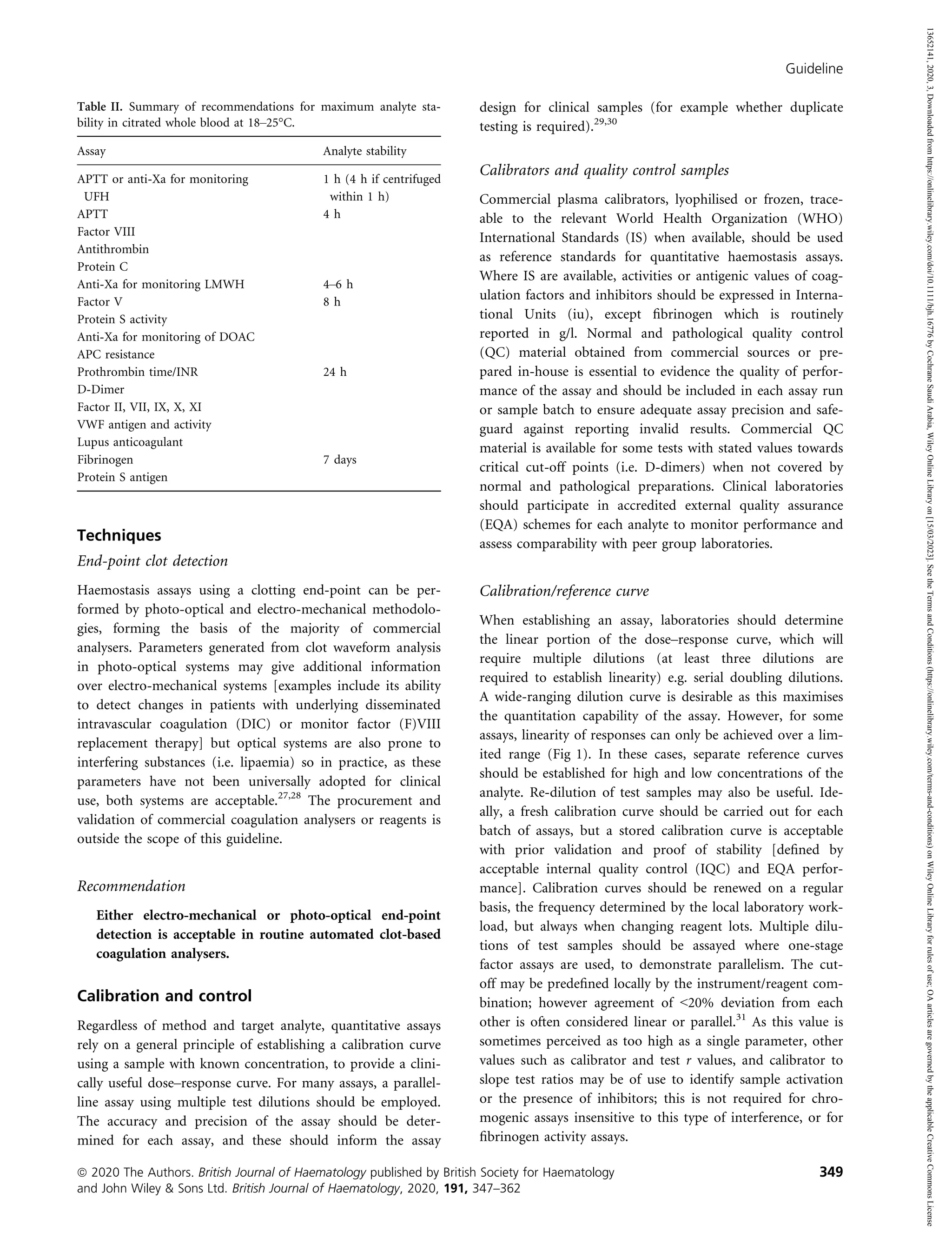 Br J Haematol - 2020 - Baker - Guidelines on the laboratory aspects of ...