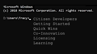 BRK20011: Put the DEV in Citizen DEVeloper with Microsoft Power ...