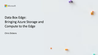 Run AI powered apps on the edge with Azure Data Box Edge | PDF