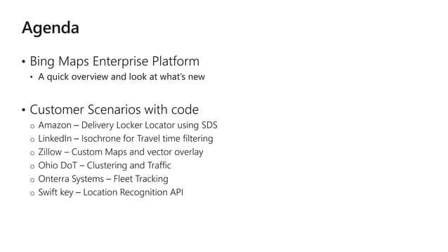 What are customers building with new Bing Maps capabilities | PPT