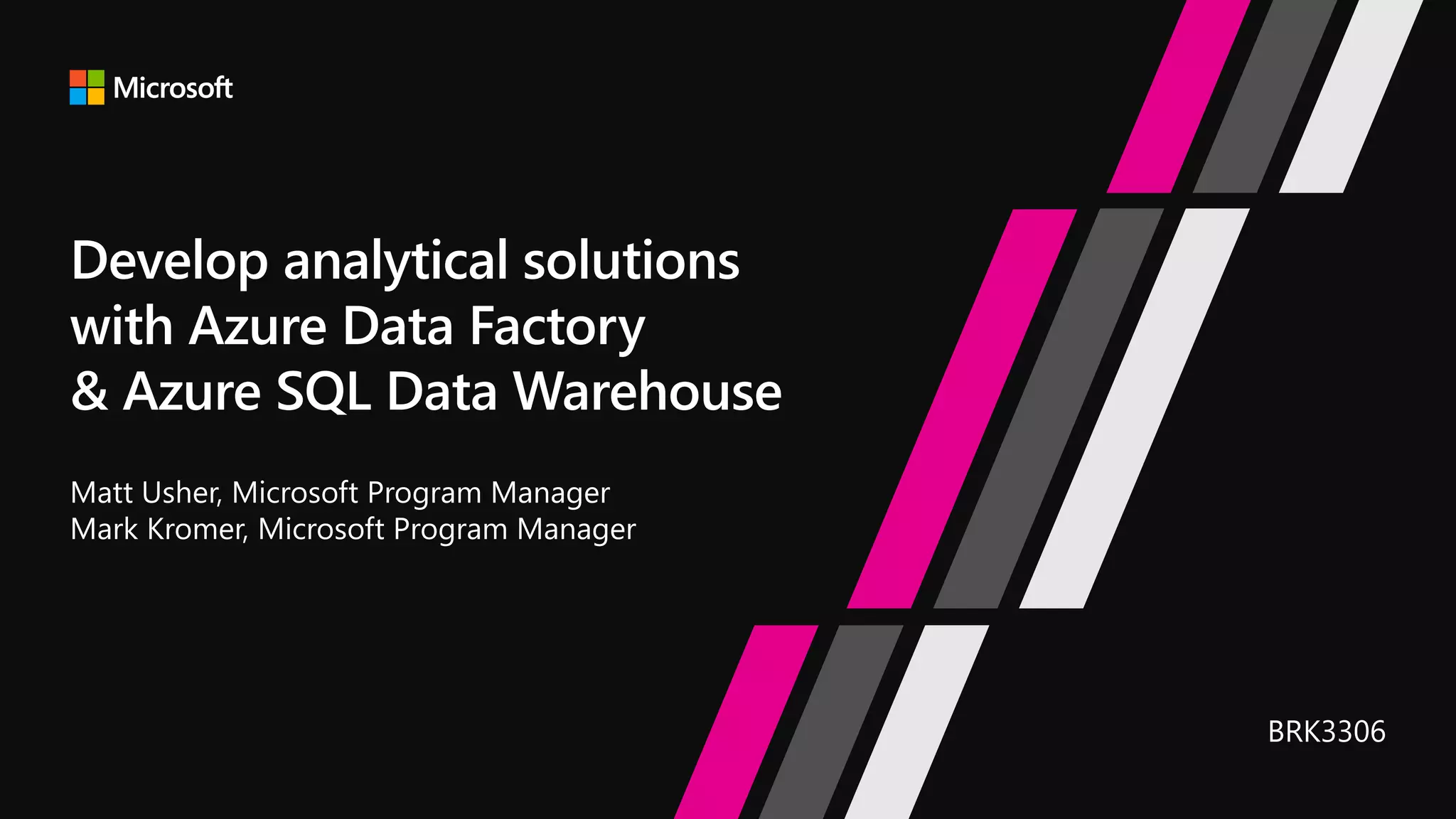 Develop Scalable Analytical Solutions With Azure Data Factory And Azure Sql Data Warehouse Ppt