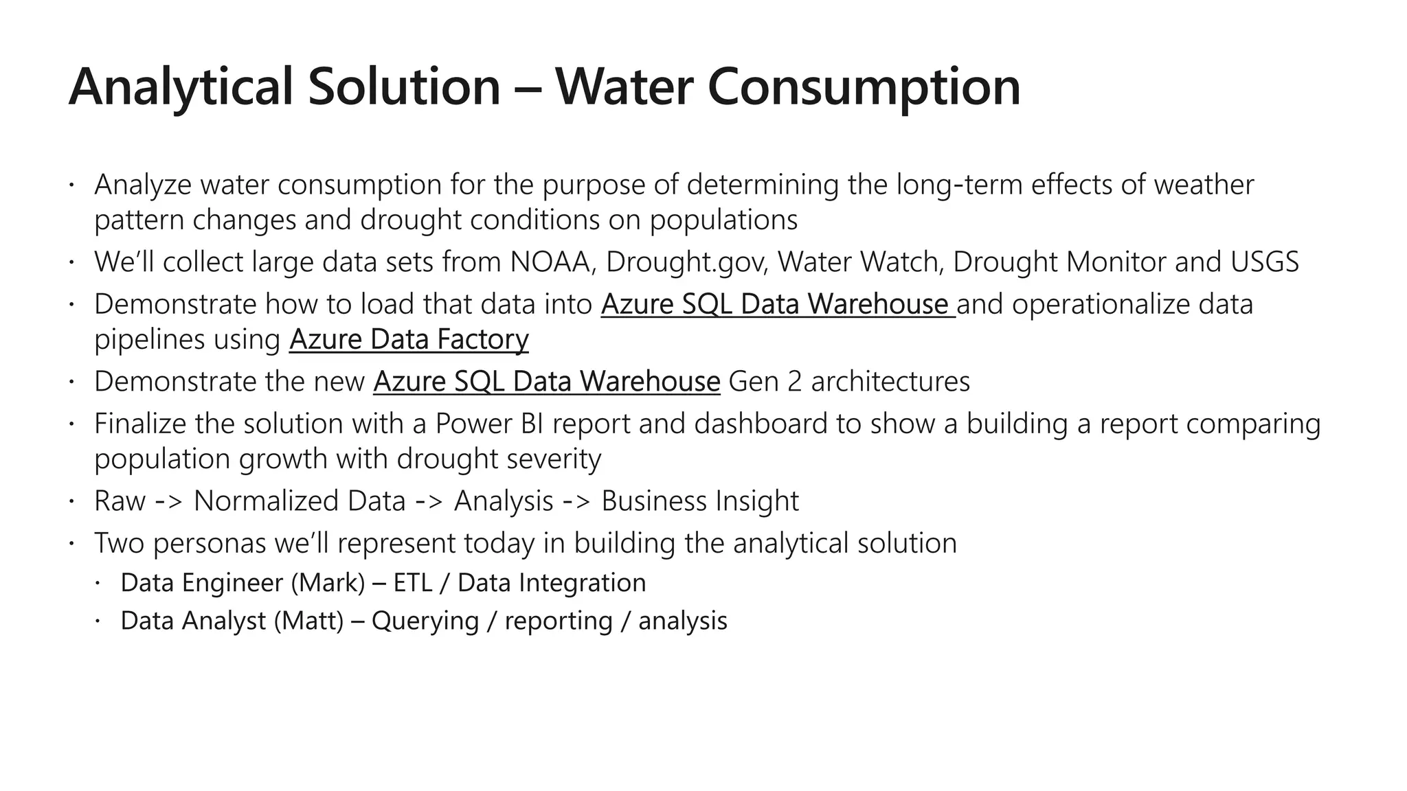 Develop scalable analytical solutions with Azure Data Factory & Azure SQL Data Warehouse | PPTX ...