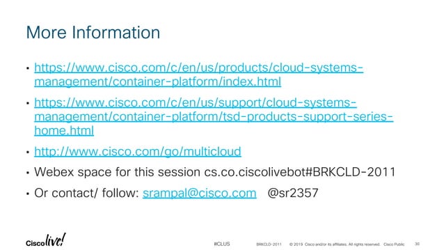 Container security within Cisco Container Platform | PPT Container security within Cisco Container Platform | PPT