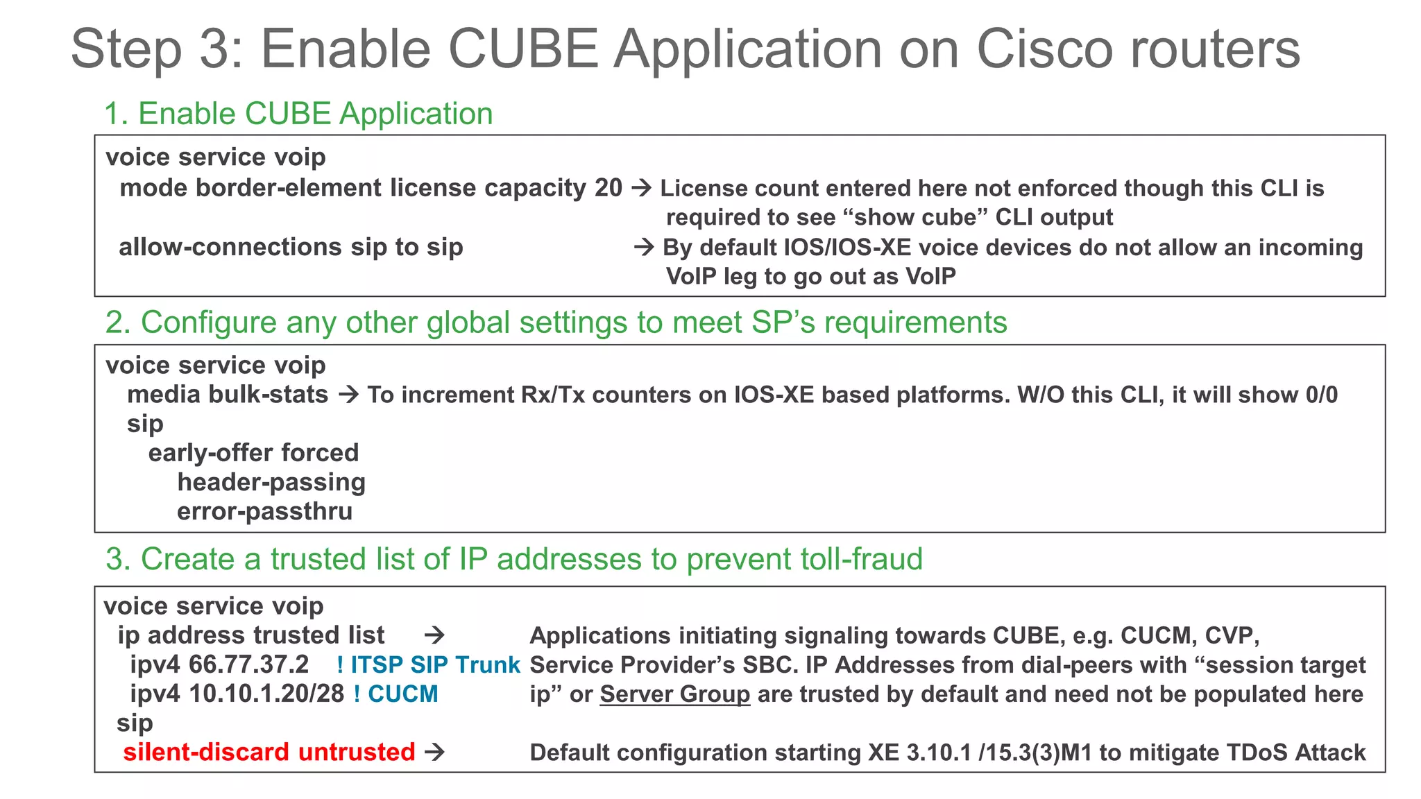 Deploying SIP Trunks with Cisco Unified Border Element (CUBE/vCUBE ...