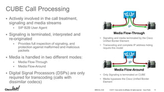 Deploying SIP Trunks with Cisco Unified Border Element (CUBE/vCUBE ...