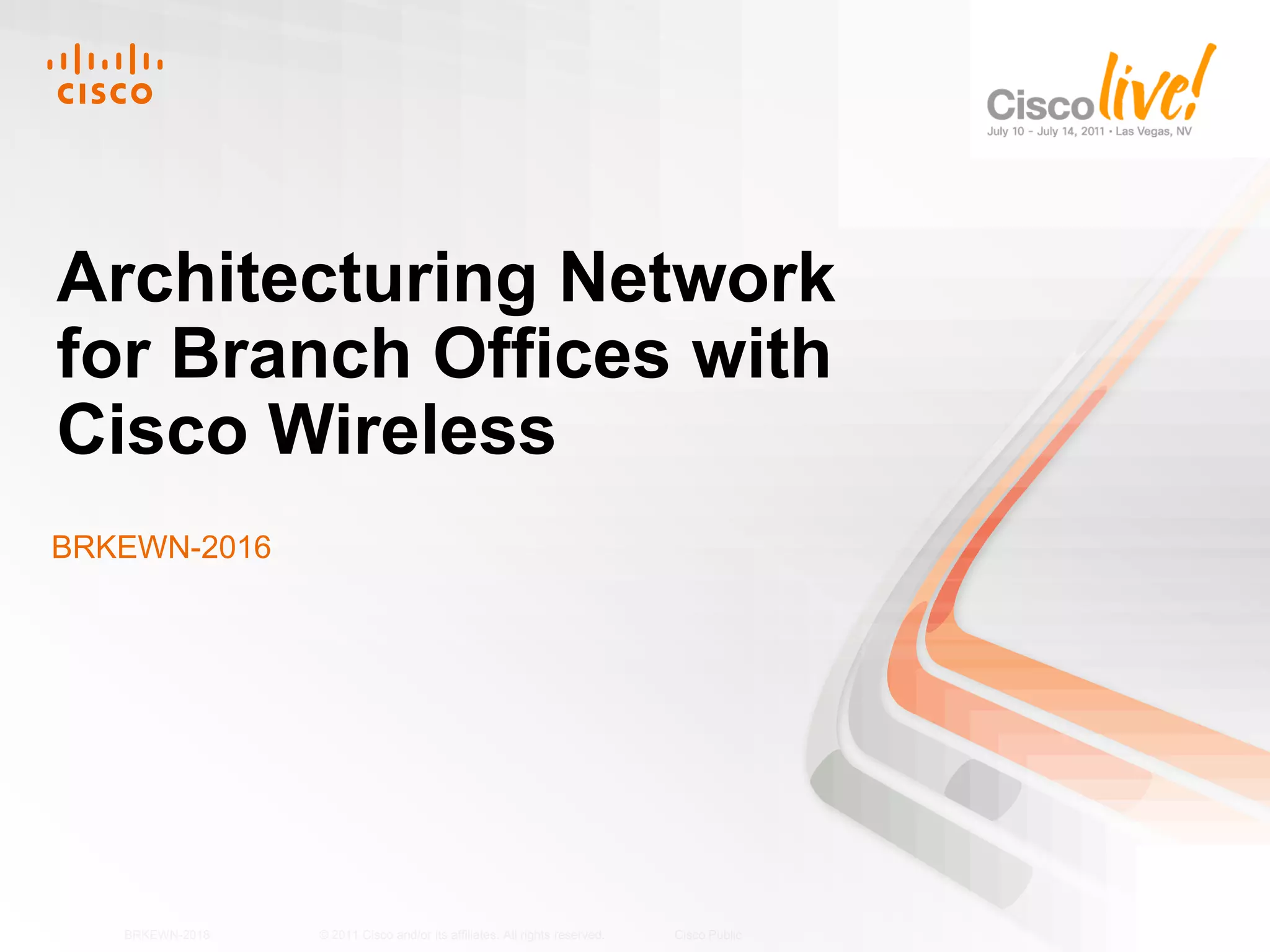 Wireless Branch Office Network Architecture | PDF