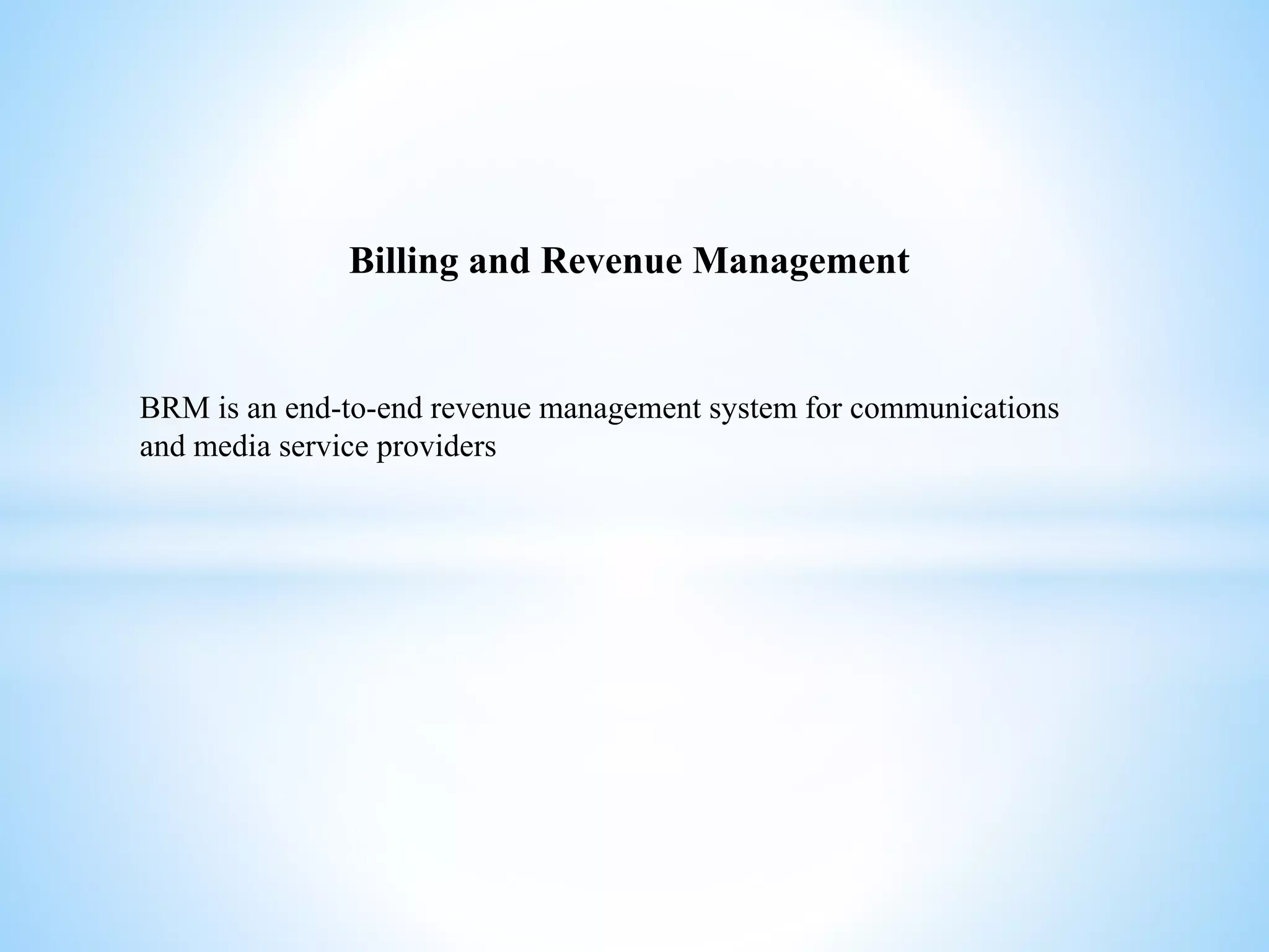 Billing and Revenue Management | PPTX