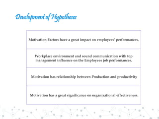 Impact of motivation on employee performance | PPTX