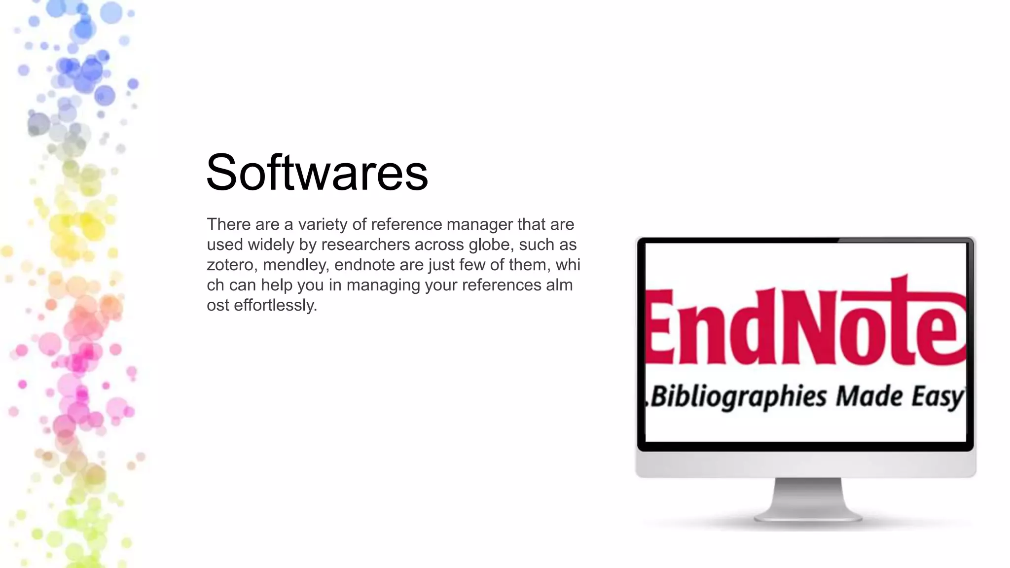 What is a reference manager and its usage. | PPTX