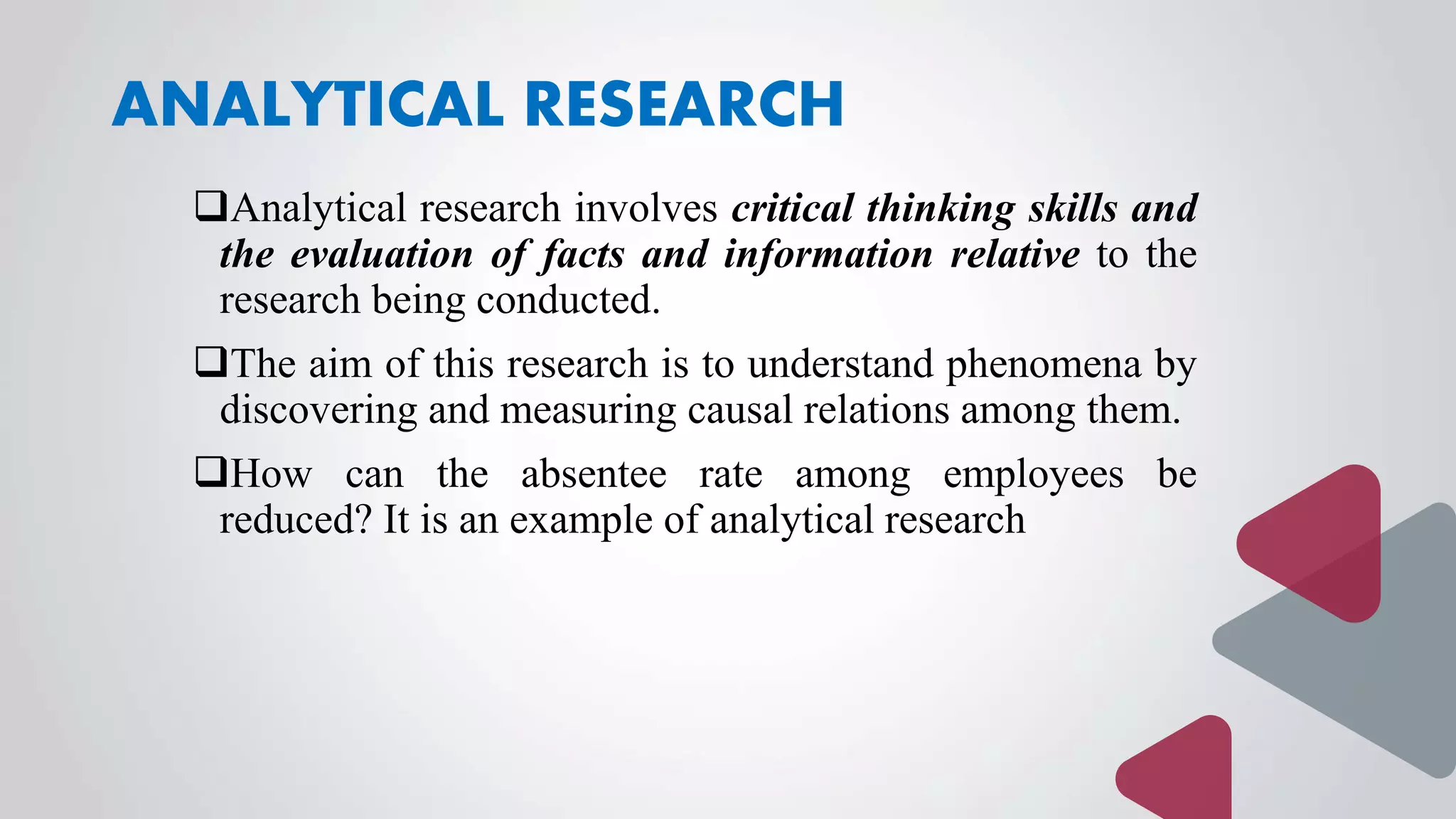 Types of research | PPTX