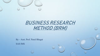 Business Researche Methode MBA First year 2nd Semster | PPTX
