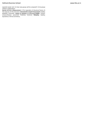 Brm unit ii - cheet sheet | PDF | Physics | Science