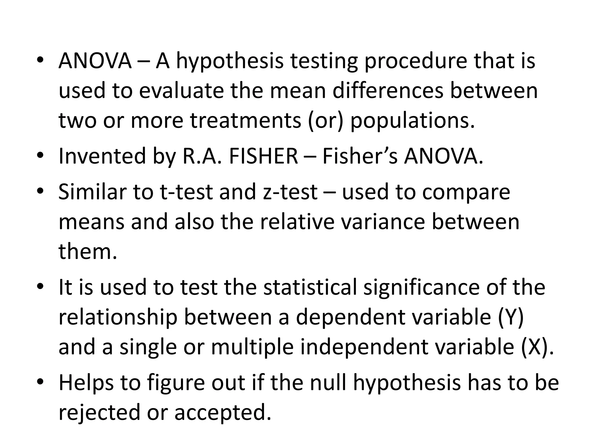 Anova - One way and two way | PPTX