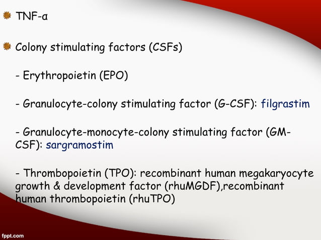 Biological response modifiers | PPT