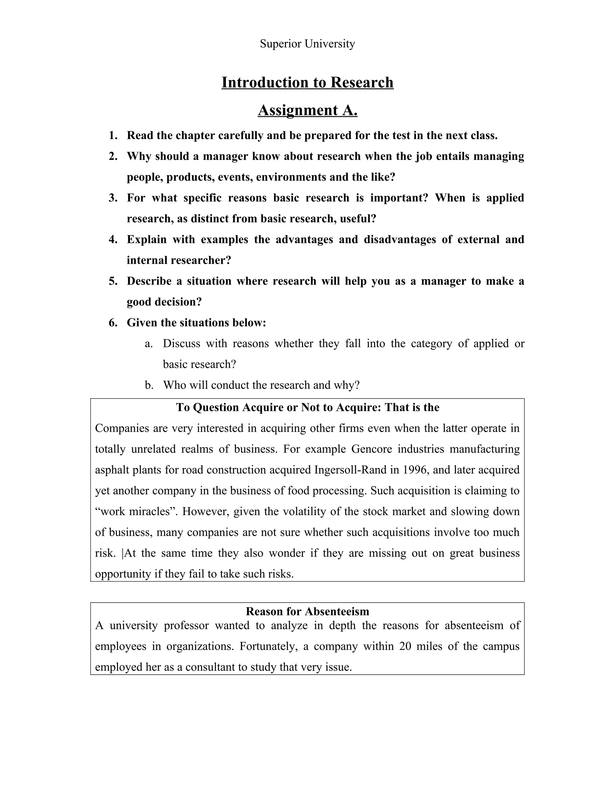 Brm assignments | DOC