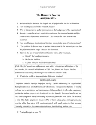 Brm assignments | DOC