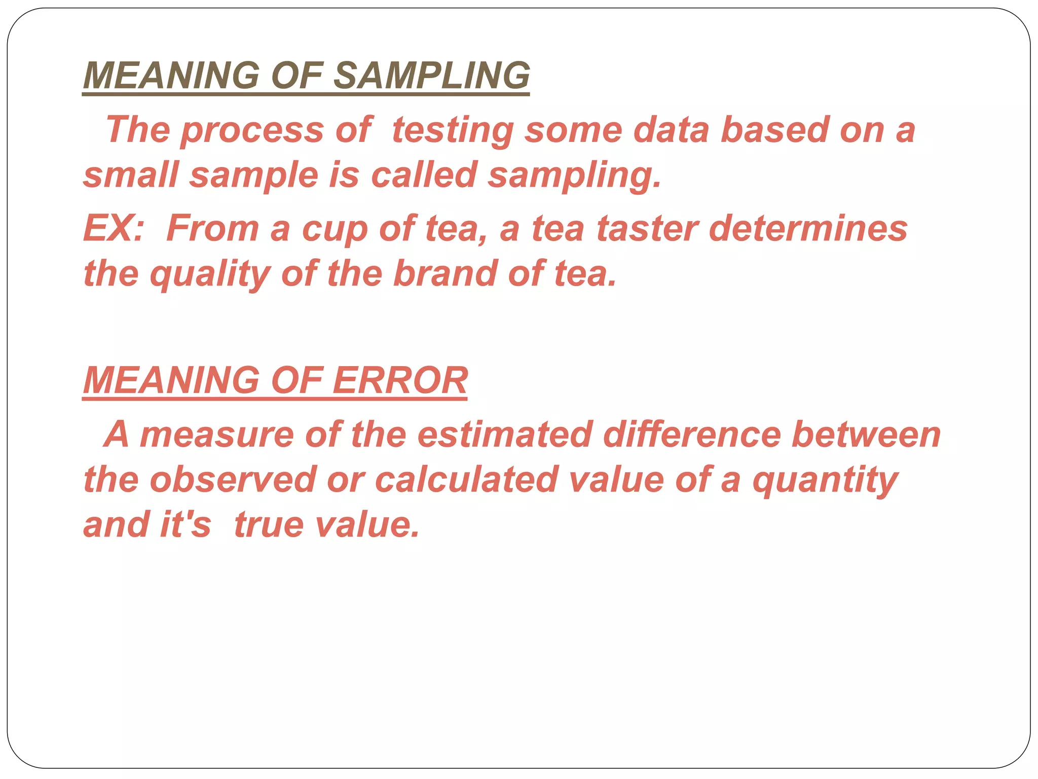 Methods of reducing sampling error-Bindu | PPTX