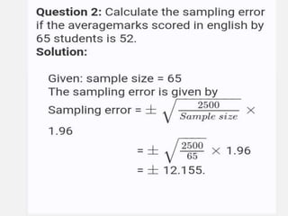 Methods of reducing sampling error-Bindu | PPTX