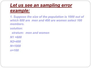 Methods of reducing sampling error-Bindu | PPTX