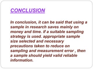 Methods of reducing sampling error-Bindu | PPTX