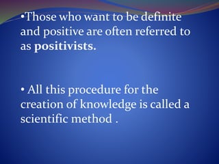 SCIENTIFIC METHOD OF RESEARCH & ITS SPECIAL FEATURES (BRM) | PPTX